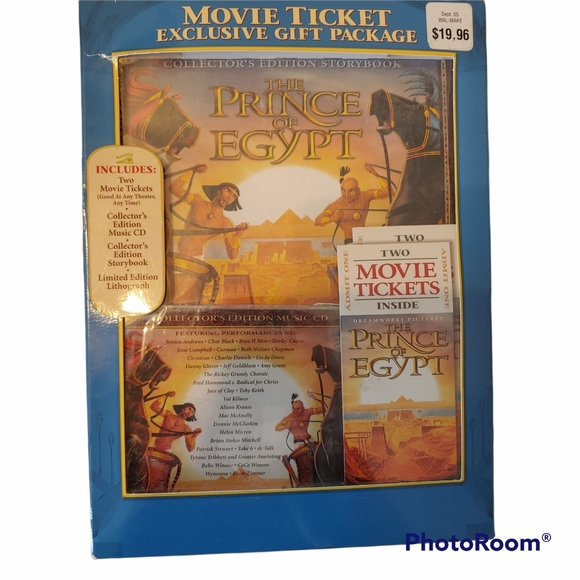 Dreamworks | Other | Collectible Prince Of Egypt Movie Ticket Gift ...